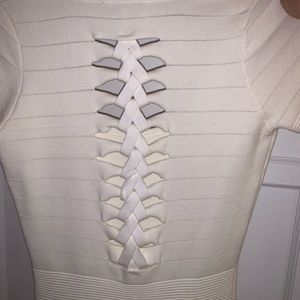 Sandro | Dresses | Sandro White Knit Bandage Dress | Poshmark